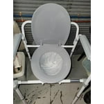 Medline 3-in-1 Bedside Commode, Portable Toilet, Sturdy, 350 lb Weight ...