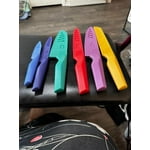 Astercook 6 Piece Color-Coded Kitchen Knife Set, Stainless Steel Chef ...