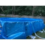 Harris Oval Solar Pool Cover, 16 ft. x 24 ft., Blue, 8 Mil, UV Rays ...