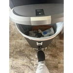 simplehuman Large 50L/13G Lockable Garbage Can, Semi-Round Kitchen Step ...