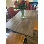Flash Furniture Hatfield Collection Midcentury Dining Table, Dark ...