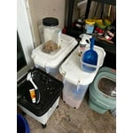 Buddeez Roll Away Dog/Cat Food Storage (Holds Up to 50 lbs.) with ...