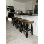 Ashley Signature Design Glosco Wood Counter Height Barstools, Set of 2 ...