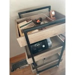 Free Shipping! Better Homes & Gardens 3-Tier Jace Wood Steel Rolling ...