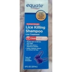 Equate Lice Killing Shampoo; Step 1 Lice Treatment for Kids and Adults ...