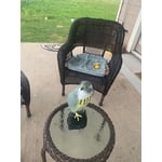 Falcon Decoy Bird Repellent Predator Flashy Reflective Eyes Owl Decoy ...