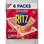 Handi-Snacks RITZ Crackers 'N Cheesy Dip Snack Packs, 10 Snack Packs ...