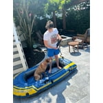 Intex Challenger 2, 2-Person Inflatable Raft with Oars, Air Pump ...