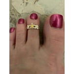 R.H. Jewelry Adjustable Sterling Silver Hawaii Flower Toe Ring ...