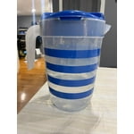 Mainstays 1 Gallon Plastic Pitcher with Orange Lid, Lightweight Handle ...