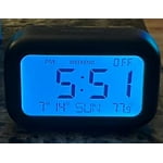 VOCOO Mini Digital Alarm Clock, 3.5'' LCD, Backlight, Indoor Temp ...