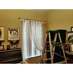 Mainstays 3/4" Filigree Ball Single Curtain Rod, White, 30-84 ...