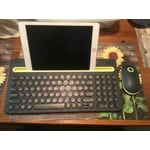 Onn+ Multi-Device Wireless Full-Size Keyboard and Mouse Set, Gray and ...