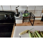 SUNFICON Compact 2-Tier Spice Rack, Stackable Metal Wire Organizer for ...