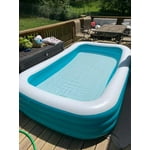 Play Day 10-Foot Inflatable Pool, Blue, Ages 6+, Unisex, Kids Swimming ...
