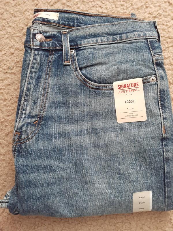 Levi Strauss Signature Men's Loose Fit Jeans - Walmart.com Levi Strauss Signature Men's Loose Fit Jeans - Walmart.com