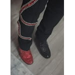 Peggy-44 Women's Glitter Metallic Lace Up Low Top Low Wedge Fashion ...