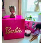 Barbie Hot Pink Malibu 4L Cooler Mini Fridge with Glass Door 6 Can ...