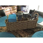 Better Homes & Gardens- Beige Oval Rattan Caddy - Walmart.com