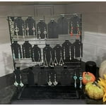 Sfugno Wooden Earring Display Stand with Metal Hooks, Portable Jewelry ...