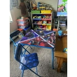 Minecraft 3 Piece Square Metal Folding Table And Chair Set, Green, 24 ...