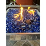 10lbs Tempered Crystal Glass for Gas Fire Pit Table, 1/2-inch ...