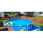 Summer Waves 15ft Round Active Frame Above Ground Pool with Metal ...