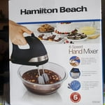 Hamilton Beach 6 Speed Hand Mixer w/ Snap-On Storage, 7 Kitchen ...
