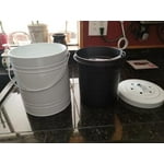 Cooler Kitchen 1.3 Gal. Compost Bin with Charcoal Filters - White ...