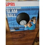 SPRI 20lb Slam Ball Weighted Exercise Fitness Ball Black for Core Power ...