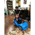 Step2 Baby Step Whisper Ride Buggy Handle, Blue Cruiser Push Car and ...