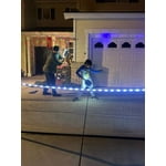 MinnARK Sports LED Pickleball Portable Set, Light-Up Net, Paddles, and Balls, for Driveway ...