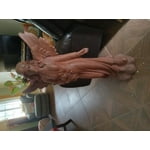 "Kensington Hill Tudor Angel Statue, Yard Flower Bed Decor, Resin ...