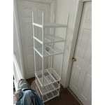 Design Ideas MeshWorks 6 Tier Metal Storage Shelving Unit Tower, Black ...