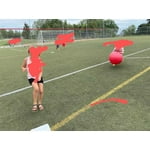 Wicked Big Sports Kids Outdoor Supersized Kickball Set with Pump, 3X ...