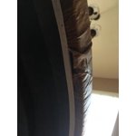 "Round Wood Grain Elastic Table Cover, High Quality Vinyl with Fleece ...