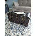 COZAYH Vintage Wooden Trunk Box Large Storage, Chest Cabinet with Latch ...