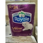 Royale Velour Toilet Paper, 30 Equal 62 Bathroom tissue rolls, 2-Ply ...