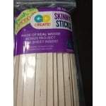 Hello Hobby 75-Pack Multicolor Wooden Craft Sticks for Arts and Craft ...