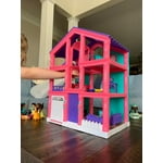 Kid Connection Dollhouse Play Set with Lights and Sounds, 3-Story Pink ...