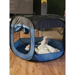FurHaven Pet Products Mesh Open-Air Pet Playpen - Gray Pebbles, Medium ...