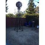 Outdoor Garden Decorative Bronze Powder Coated Metal Backyard Windmill ...