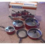 Tramontina 9-Piece Non-stick Cookware Set, Red - Walmart.com