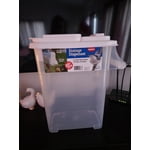 Buddeez 16 QT. Bird Seed Storage Dispenser, Plastic Container with Lid ...