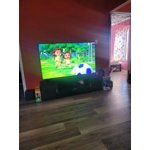 Broadfashion 63 Inch LED TV Stand, RGB Lights, High Gloss, Modern ...