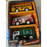 Adventure Force Light & Sound Mini City Service Vehicles, 3 Pack ...