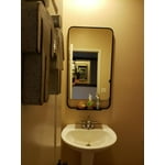 Rey Radius Corner Mirror with Shelf - Walmart.com