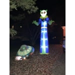 Joyfy 4 FT Halloween Inflatable UFO Alien Decoration with Built-in LEDs ...