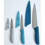 Mainstays Stainless Steel Color Knife Set with Ergonomic Soft Grip ...