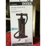 Intex Double Quick III S Hand Air Pump, Black, 14.5in, for Air Beds ...